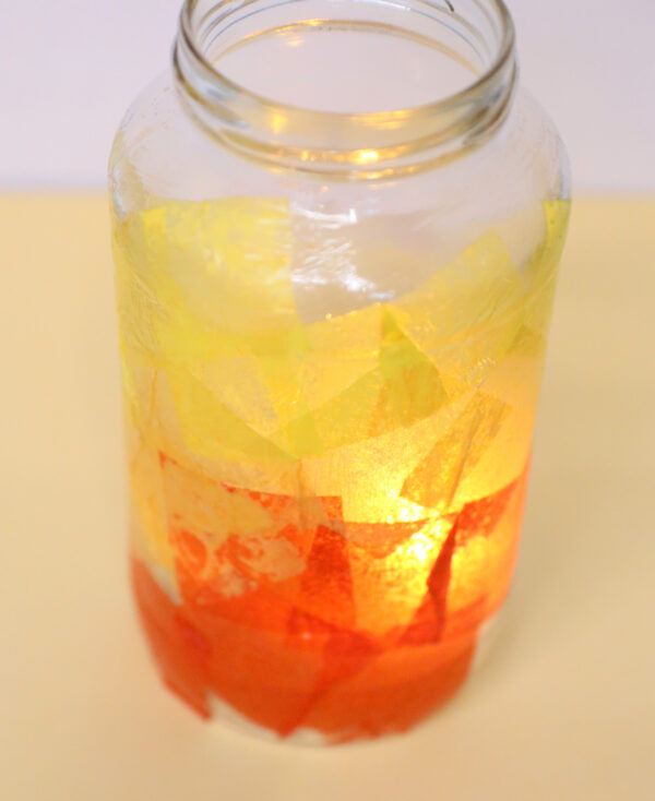 Lag BaOmer Craft "Bonfire in a jar" Lantern! - Jewish Moms & Crafters