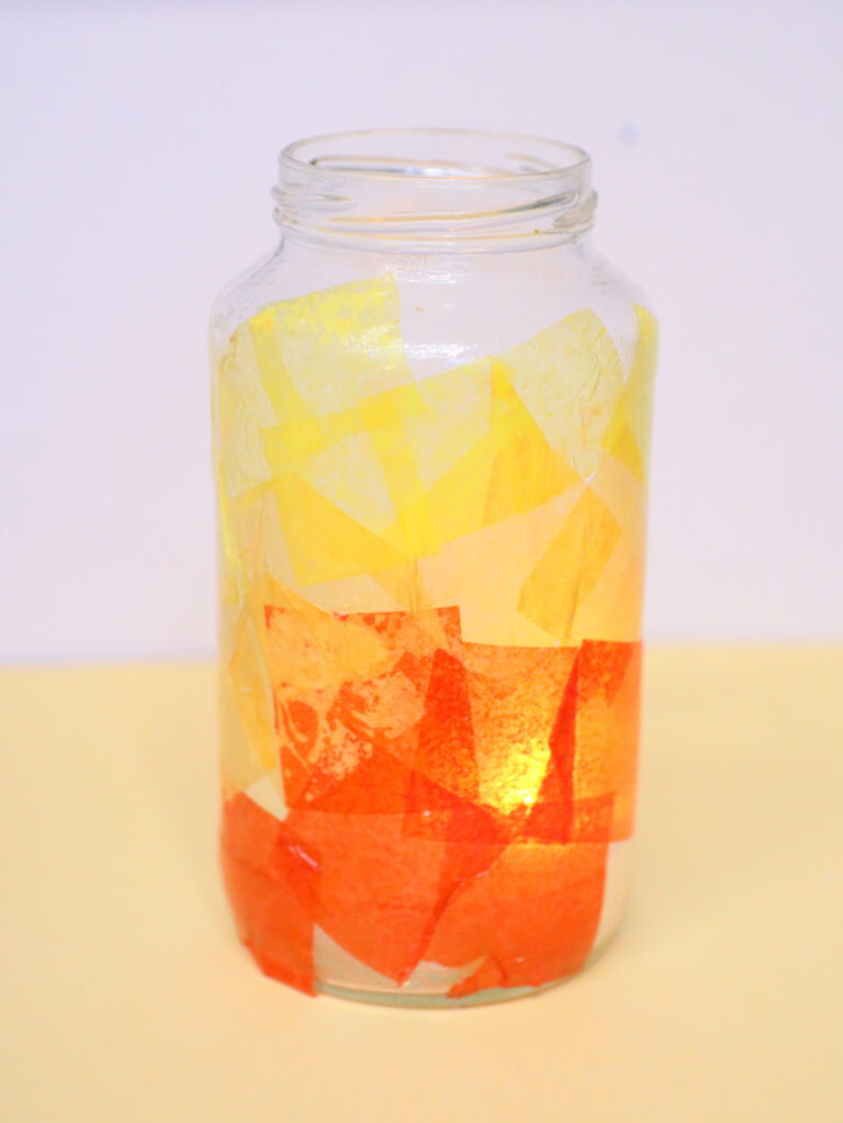 Lag BaOmer Craft "Bonfire in a jar" Lantern! - Jewish Moms & Crafters