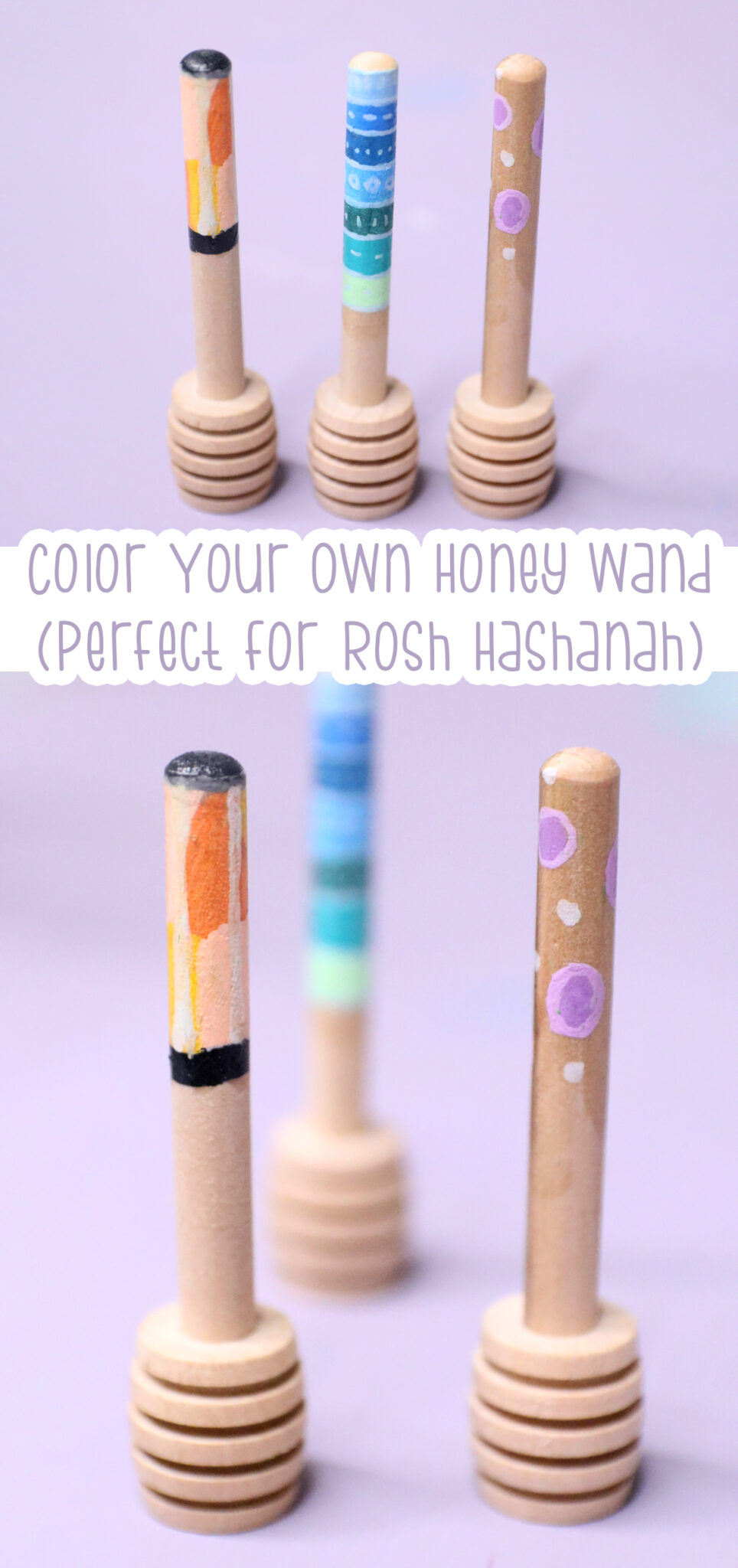 Color Your Own Honey Wand Craft - Jewish Moms & Crafters