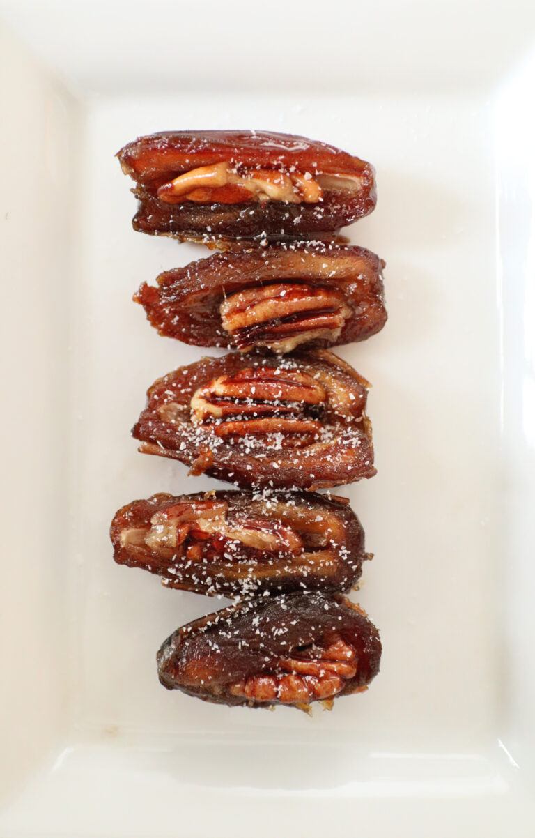 Honey Fried Nut Stuffed Dates with Pecans - Jewish Moms & Crafters