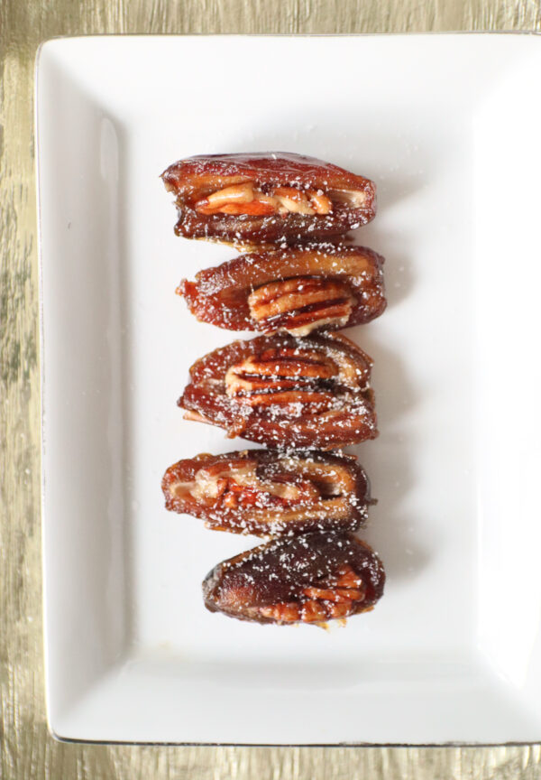 Honey Fried Nut Stuffed Dates with Pecans - Jewish Moms & Crafters