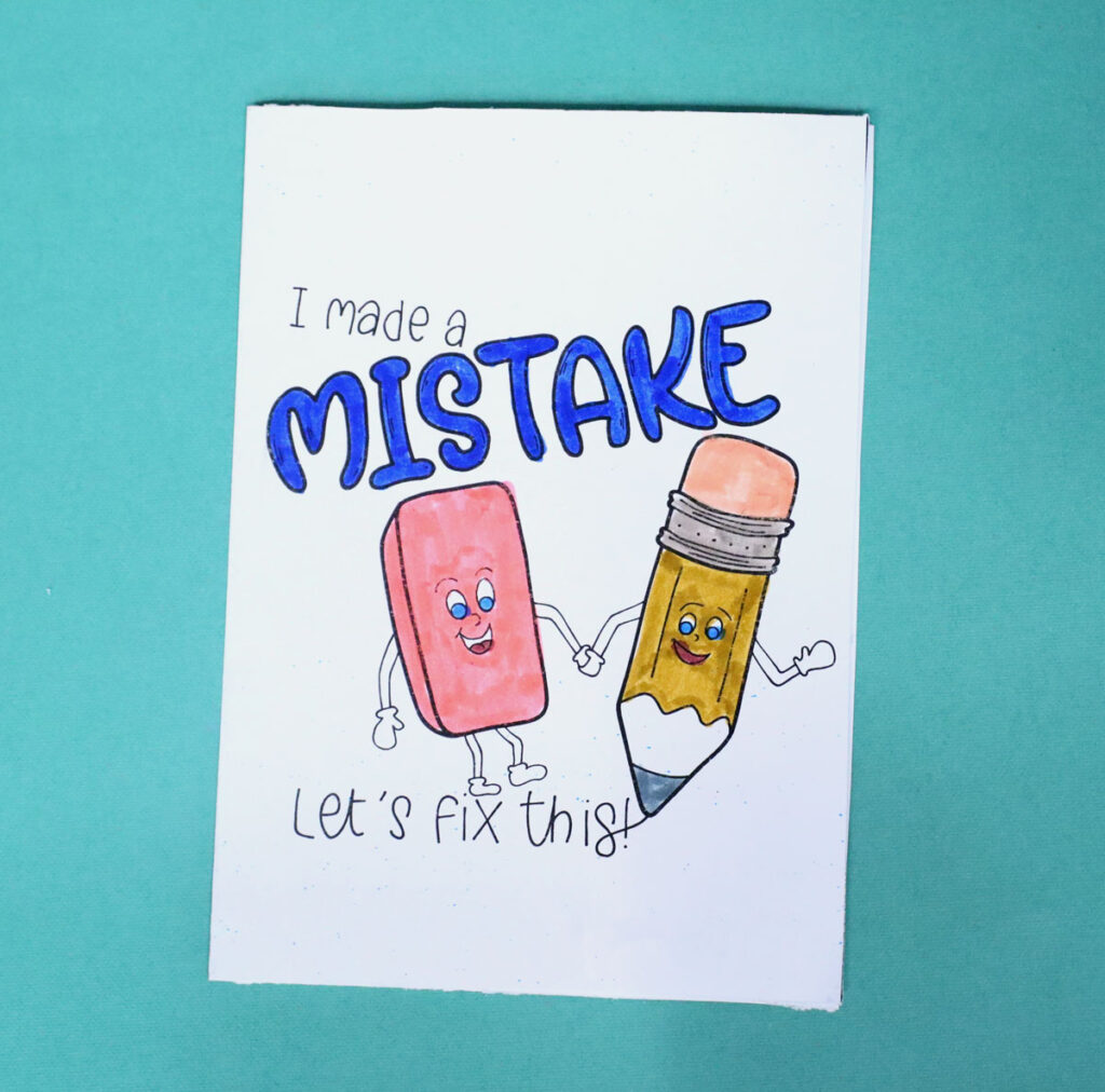 I'm Sorry Cards for Kids to Color & Craft - Jewish Moms & Crafters