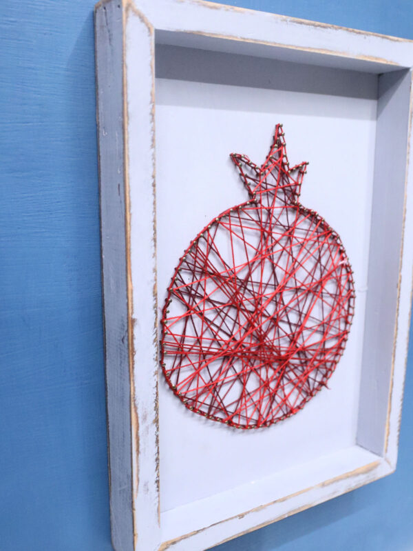 Pomegranate String Art - Free Template - Jewish Moms & Crafters