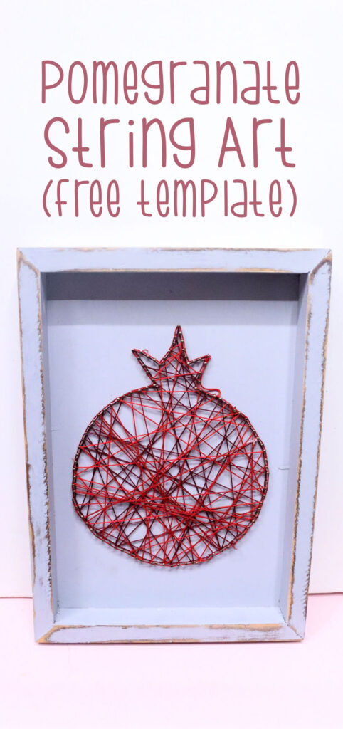 Pomegranate String Art - Free Template - Jewish Moms & Crafters