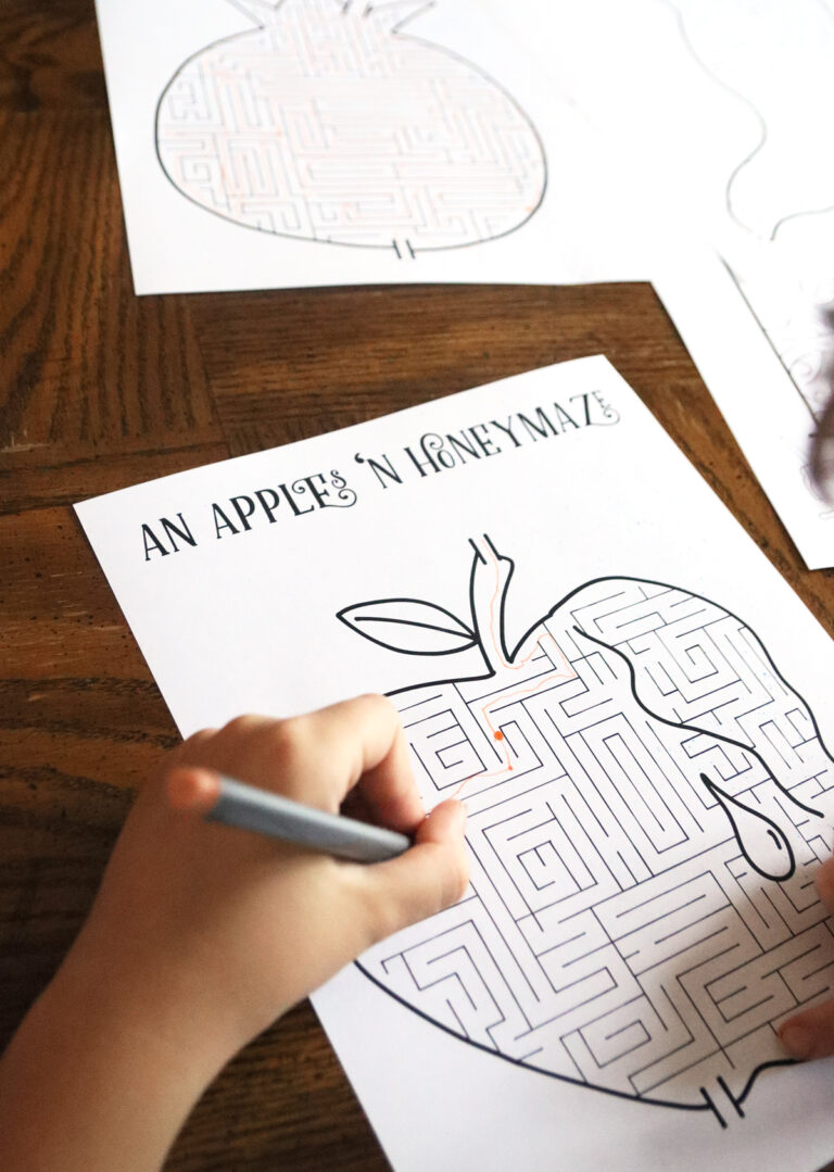 Rosh Hashanah Mazes - With a Free Pomegranate maze! - Jewish Moms ...