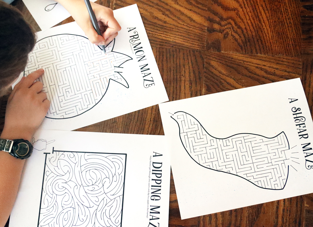 Rosh Hashanah Mazes - With a Free Pomegranate maze! - Jewish Moms ...