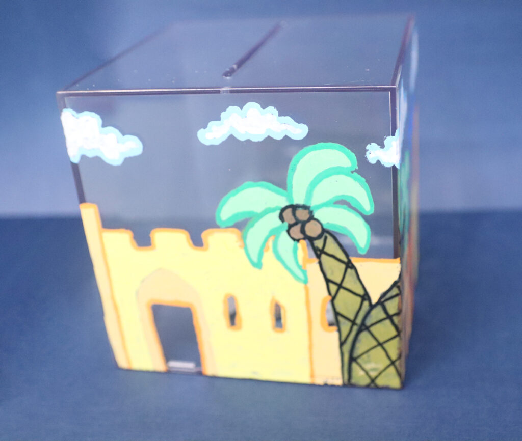 Tzedakah Box Craft - Wood or Acrylic (free template) - Jewish Moms ...