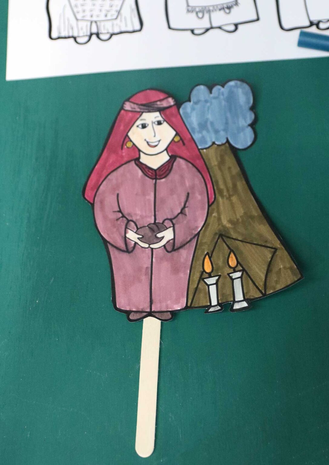 Neviot Puppets - The 7 Prophetesses Craft for Kids