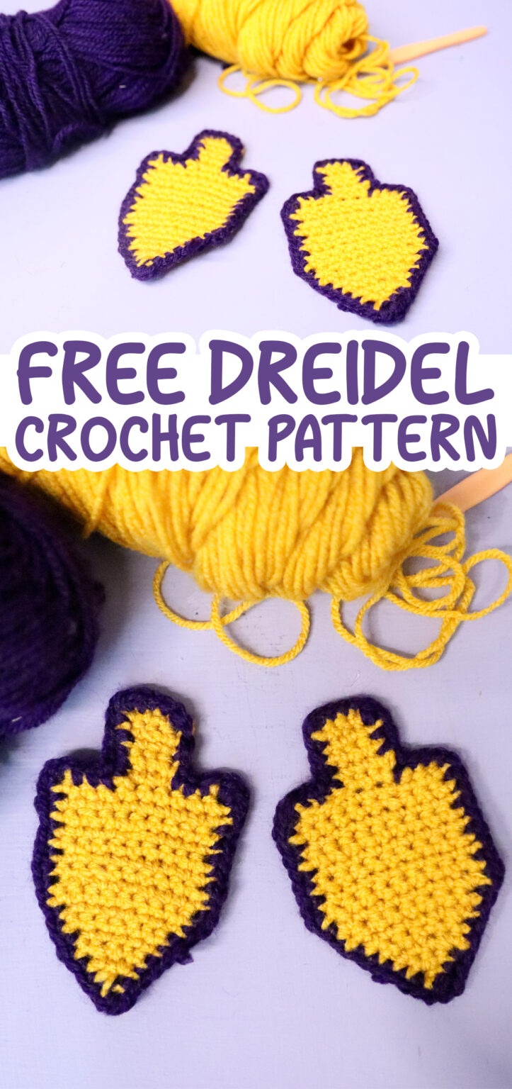 How to Make a Flat Crochet Dreidel for Hanukkah (Beginner-Friendly ...
