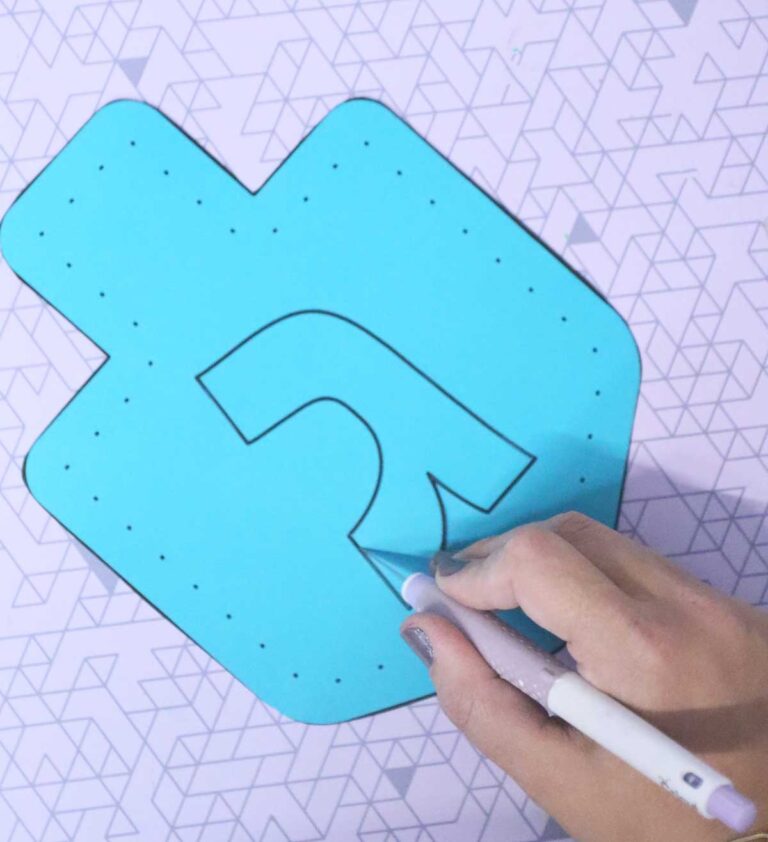 Dreidel Sewing and Lacing Craft for Kids - Free Templates