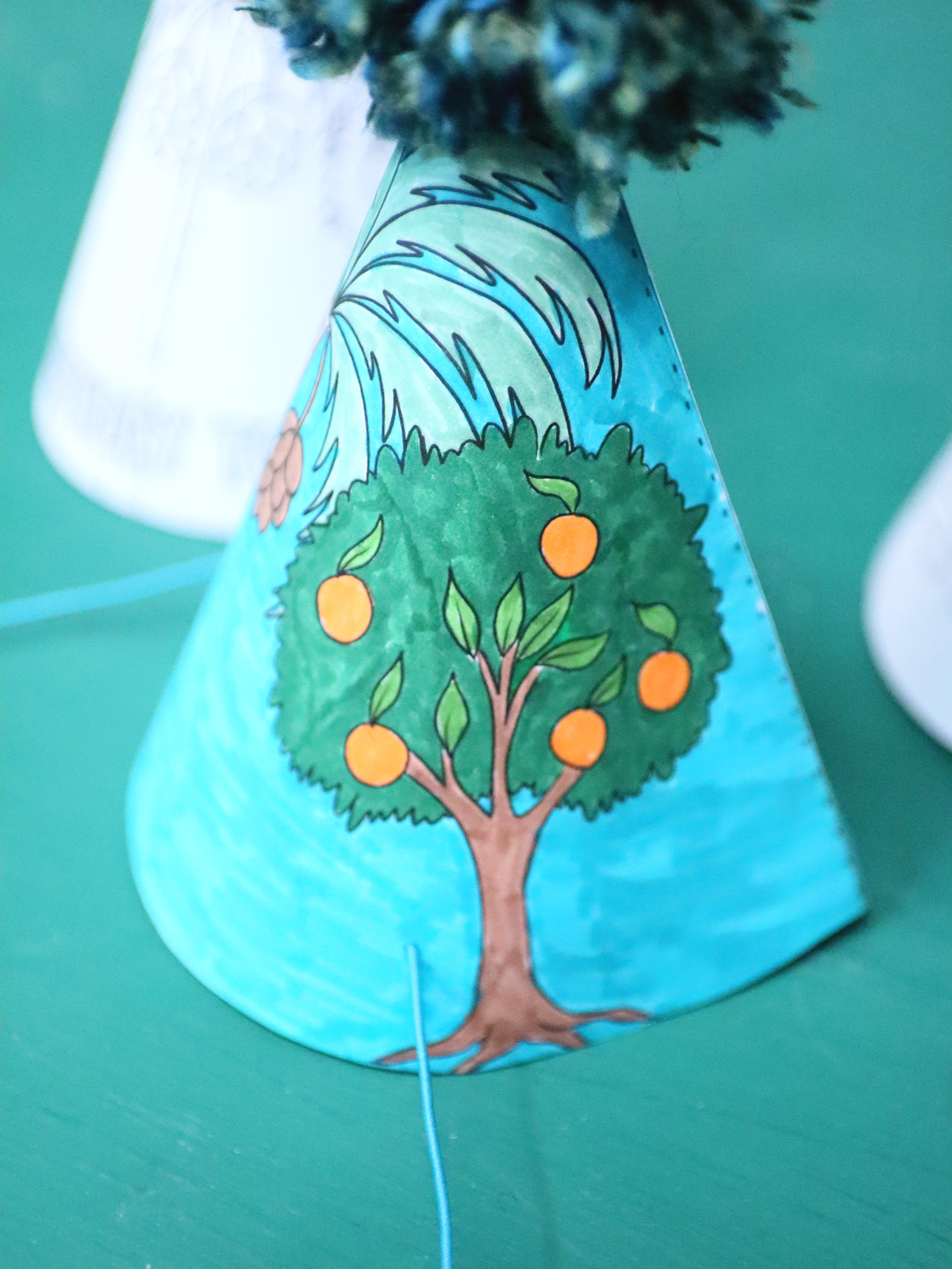 Free Printable Tu B'Shvat Hat Craft - Jewish Moms & Crafters