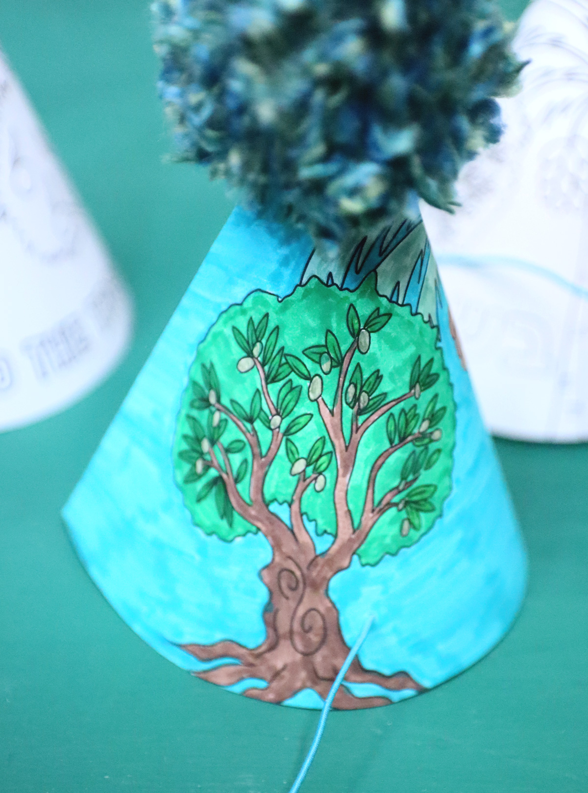 Free Printable Tu B'Shvat Hat Craft - Jewish Moms & Crafters