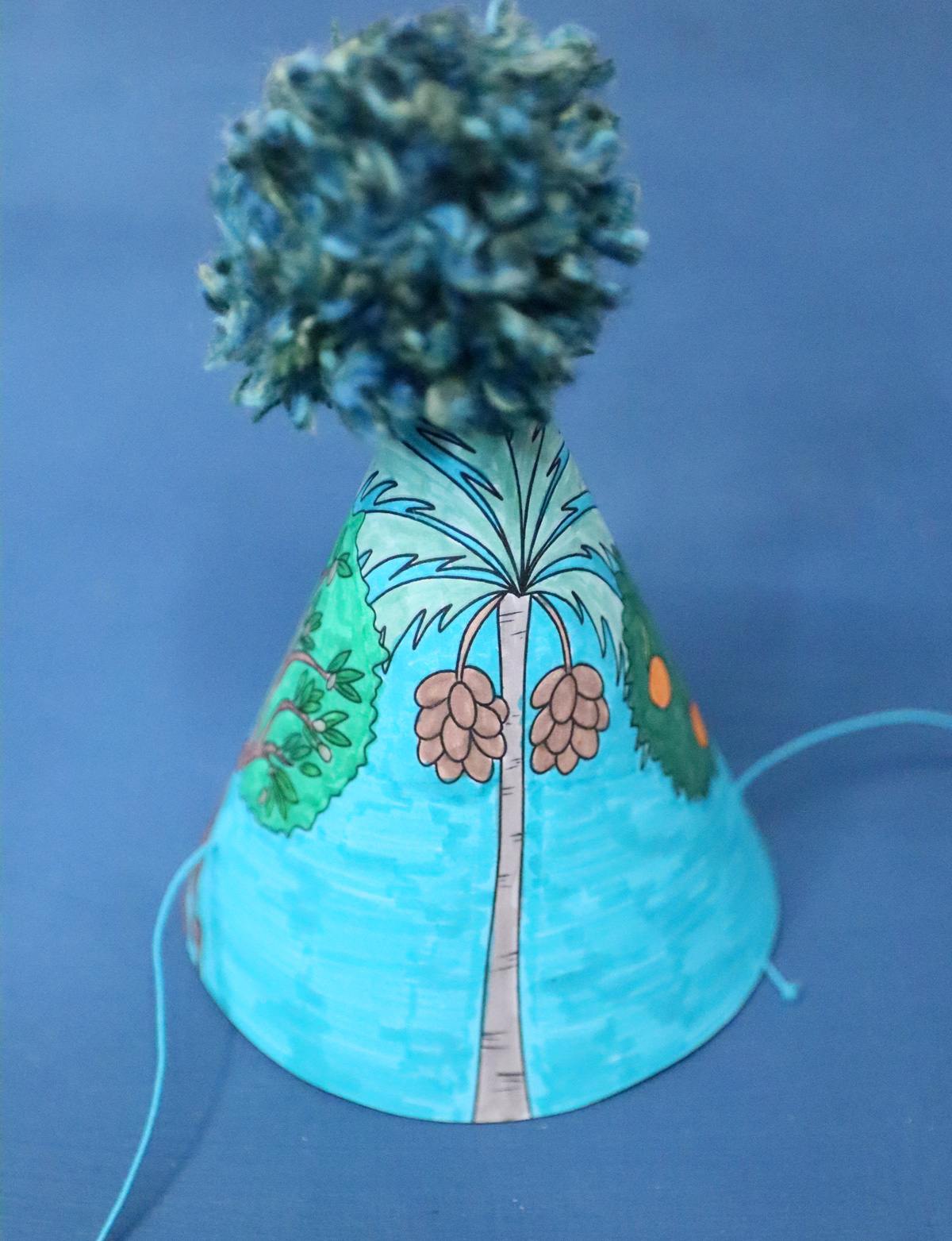 Free Printable Tu B'Shvat Hat Craft - Jewish Moms & Crafters