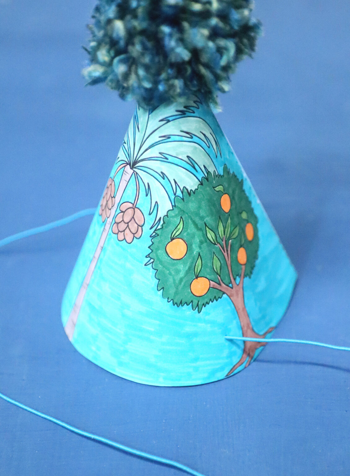 Free Printable Tu B'Shvat Hat Craft - Jewish Moms & Crafters