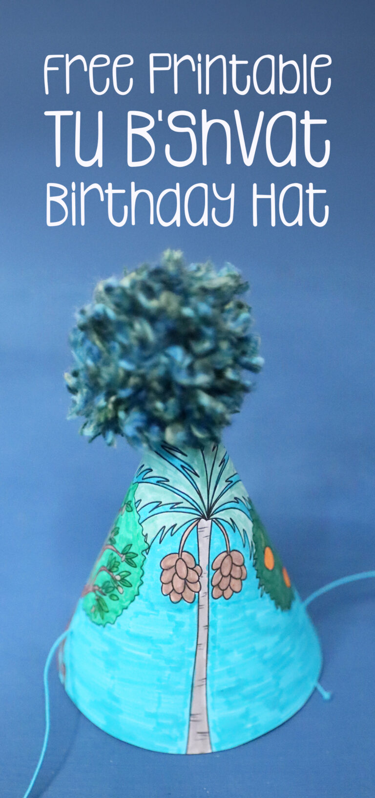 Free Printable Tu B'Shvat Hat Craft - Jewish Moms & Crafters