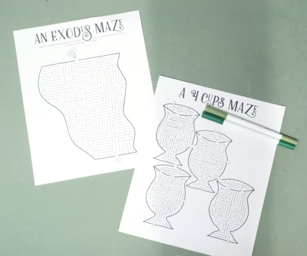Pesach Mazes to Print - 5 Medium Passover Maze Printables - Jewish Moms ...