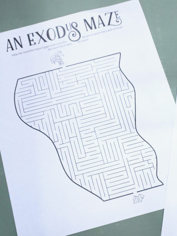 Pesach Mazes to Print - 5 Medium Passover Maze Printables - Jewish Moms ...